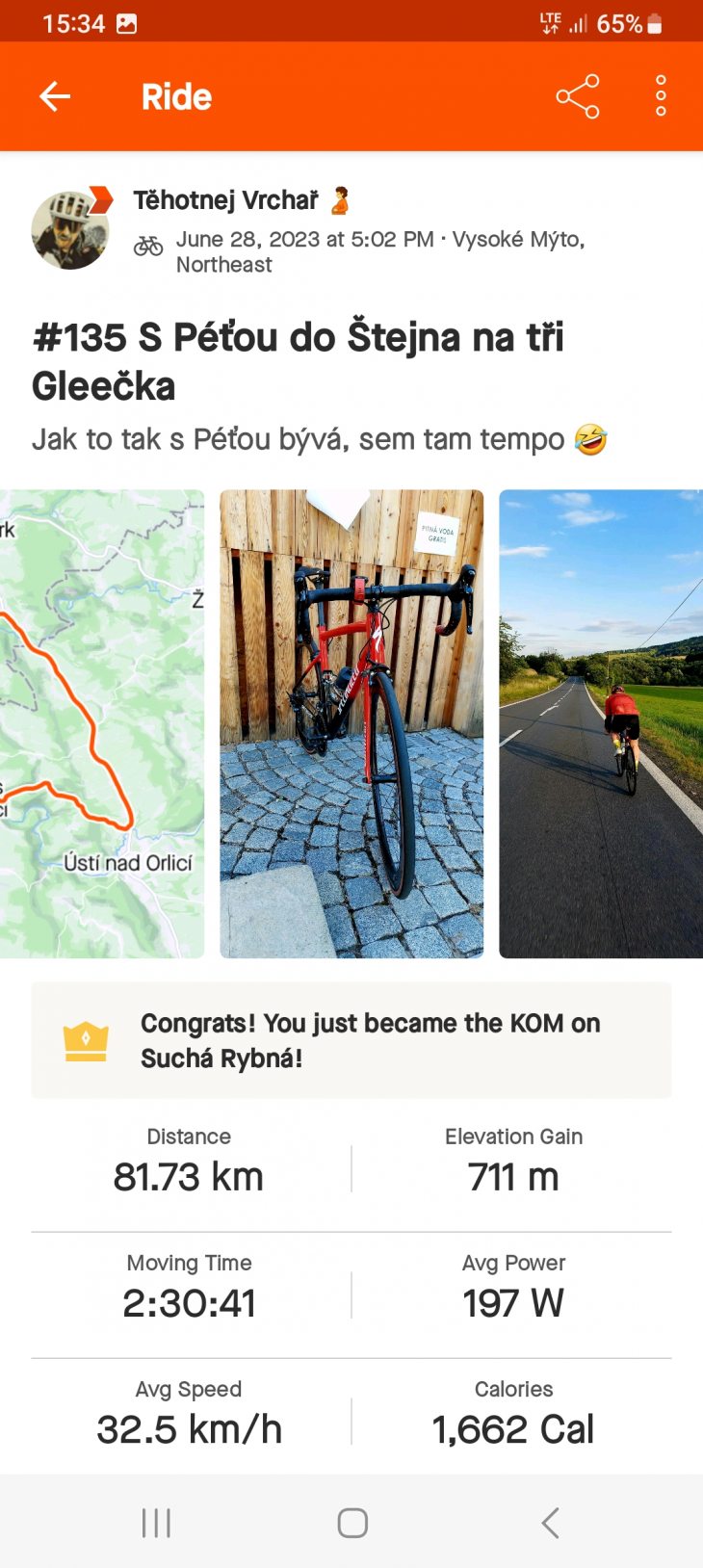 Letí to jak splašený - Fotky - Bike-forum.cz